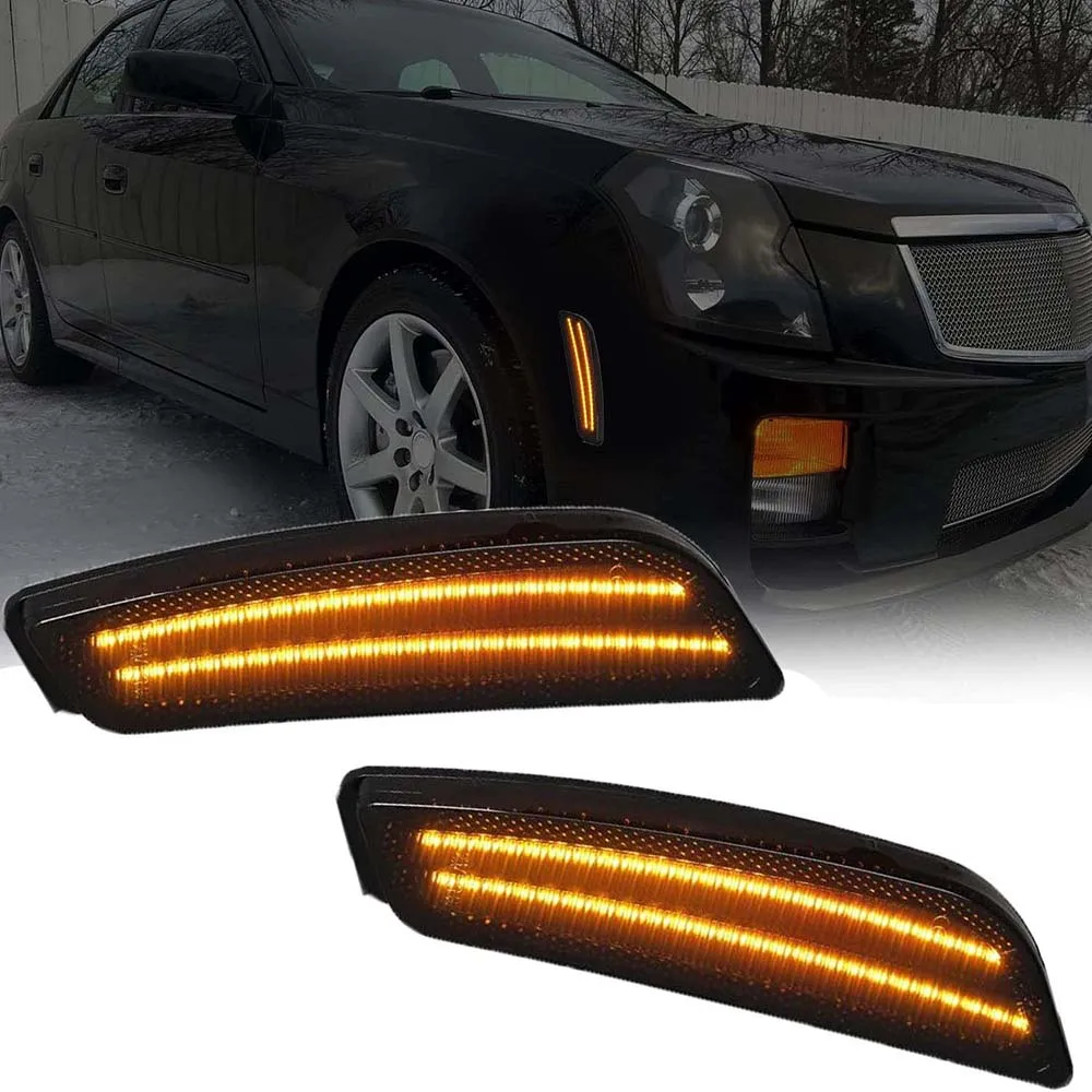 Canbus-Amber-LED-Car-Front-Bumper-Side-Marker-Indicator-Lights-For ...