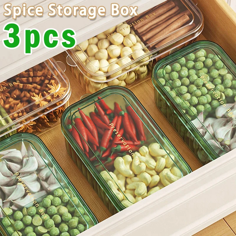 Refrigerator-Fresh-Keeping-Box-Kitchen-Spice-Storage-Box-Food-Grade ...