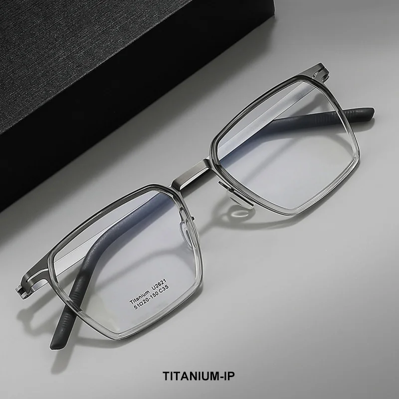 VICKI-Retro-Fashion-Pure-Titanium-Polygon-Frame-Men-Can-Customize ...