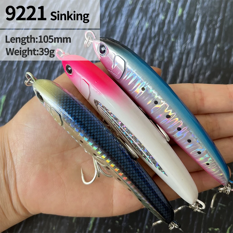 105mm-39g-Fast-Sinking-Pencil-Fishing-Lures-Laser-Artificial-Bait ...