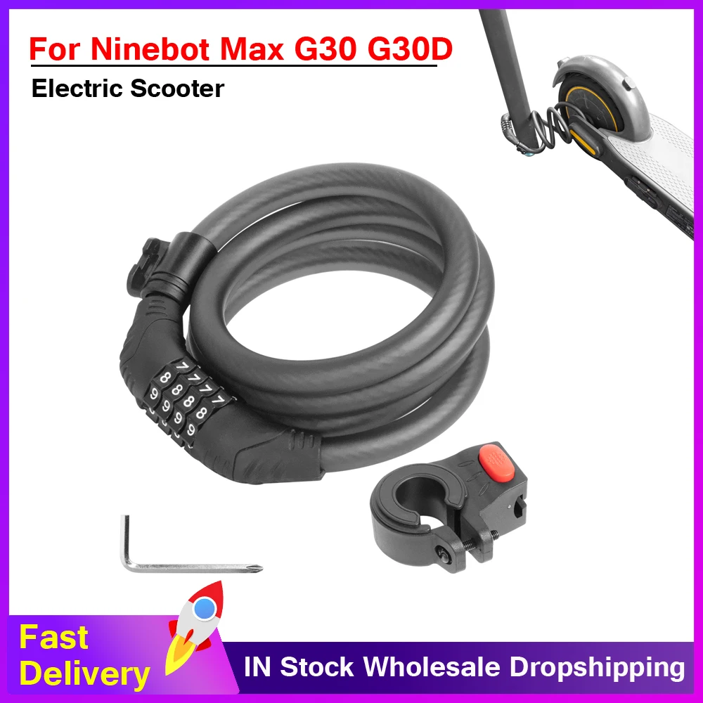 4-Digit-Password-Electric-Scooter-Security-Steel-Lock-for-Ninebot-Max ...
