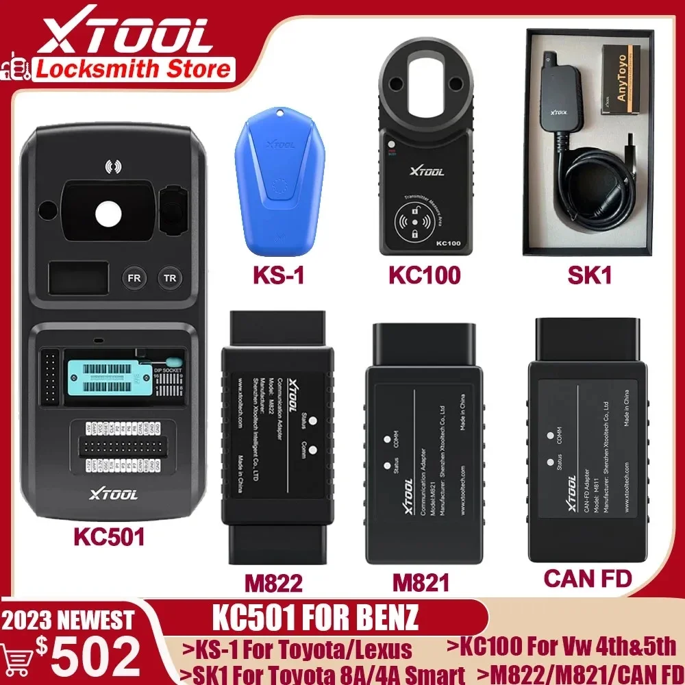 XTOOL-KC501-KC100-KS01-M821-M822-CAN-FD-AIl-Key-Lost-key-Programming ...