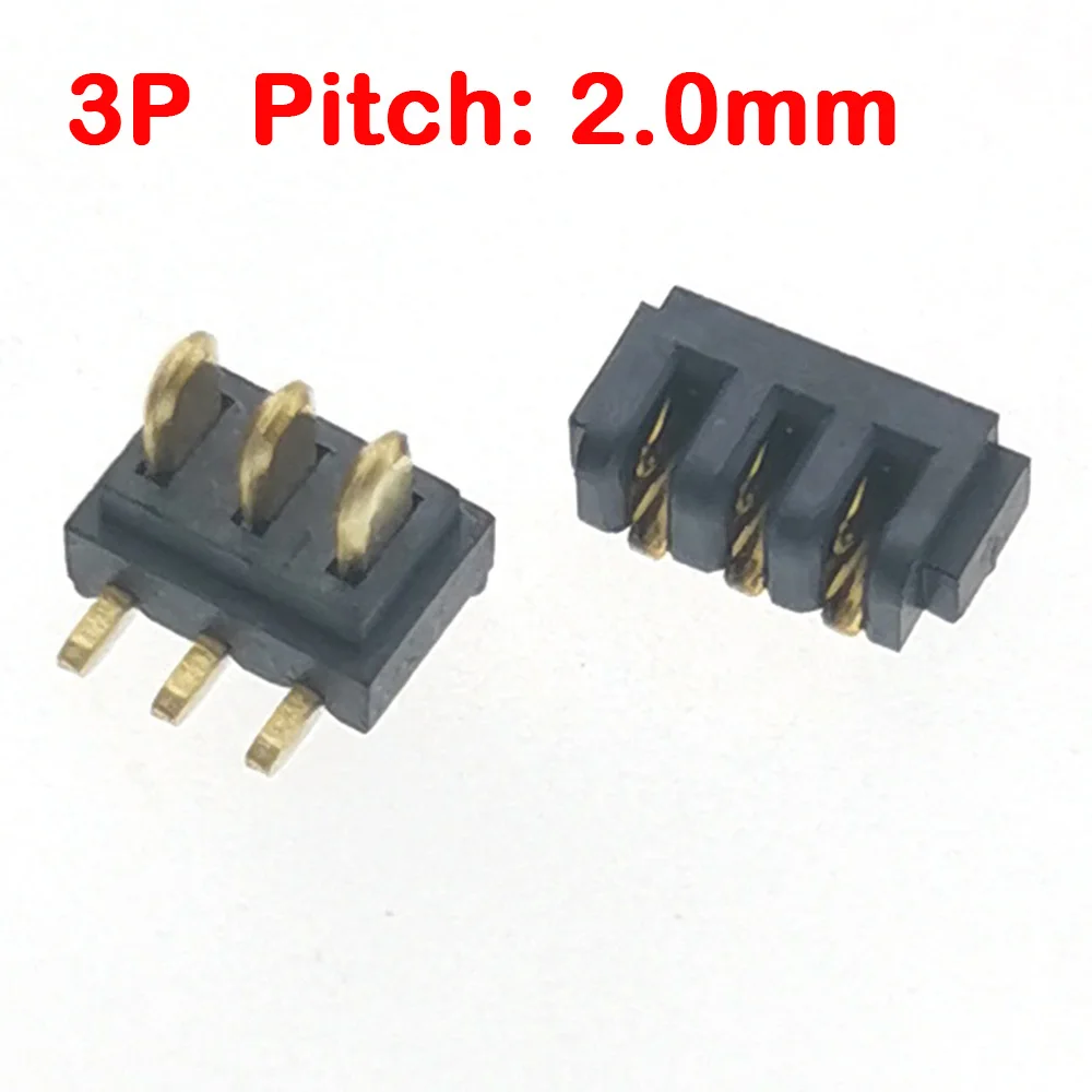50Pcs/Lot 3Pin Blade Type Battery Holder Connector Pitch 2.0mm ...