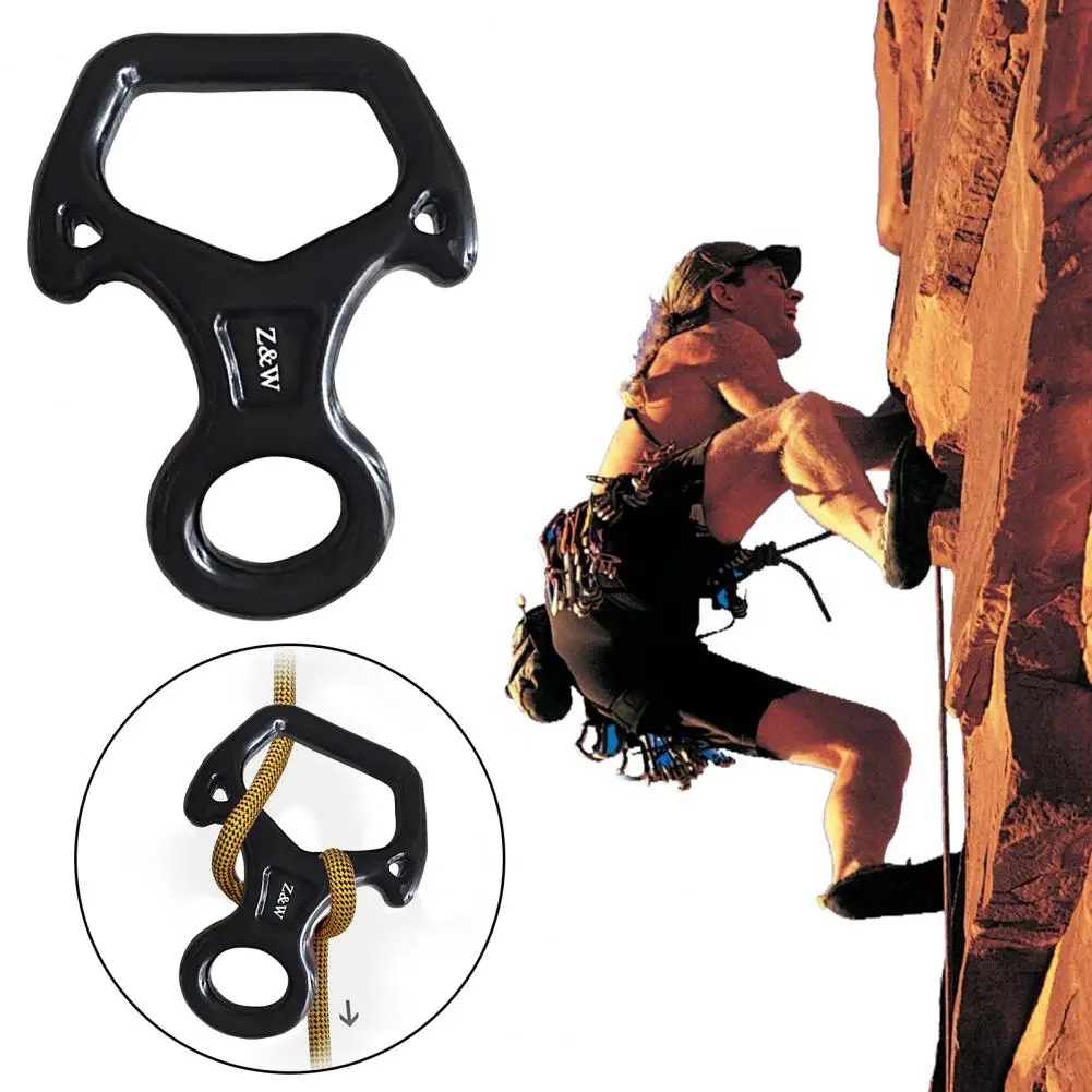 8-Descend-Ring-KN25-with-Bent-ear-Aluminum-Rock-Climbing-Descender ...