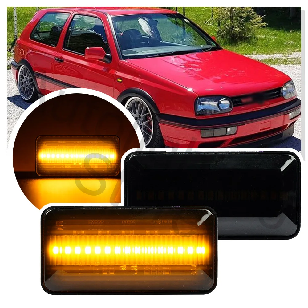 2X-LED-Side-Marker-light-Turn-Signal-light-For-VW-Golf-3-Hatchback ...