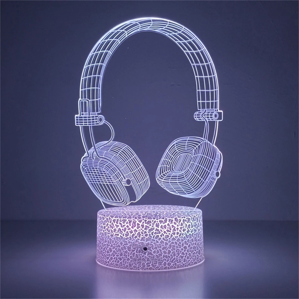Headset-Earphone-3D-Lamp-LED-Acrylic-Touch-Night-Light-Gift-for-Friends ...