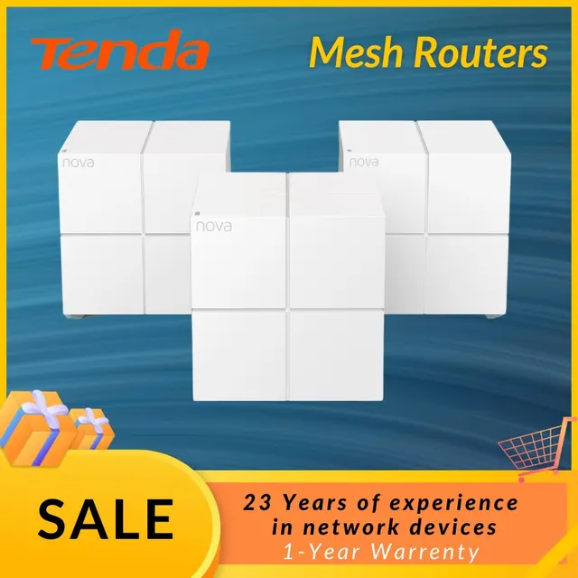 Tenda MW6 Mesh Router AC1200 2.4 5Ghz Dual Band Gigabit Router WiFi ...