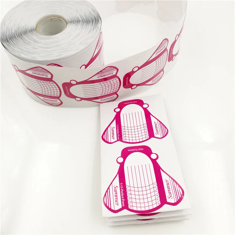 100Pcs-Professionele-Nail-Forms-Nail-Uitbreiding-Formulieren-Vrouwen ...