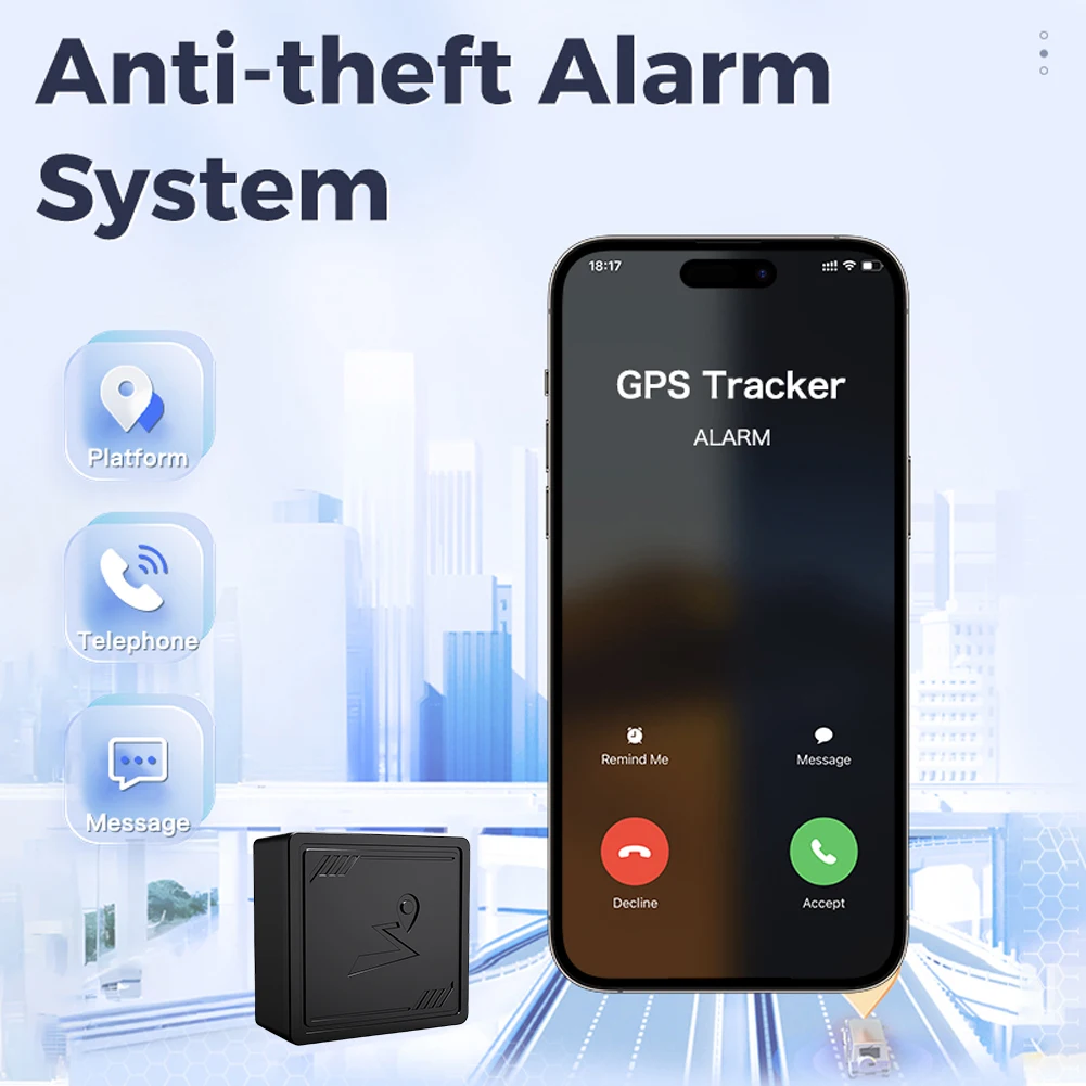 4G GPS Tracker with App Mini Vehicle GPS Locator Anti-Lost Recording ...