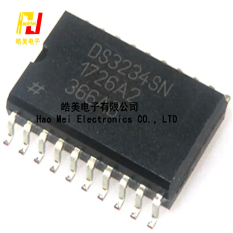 DS3234SN DS3234 IC RTC CLK/CALENDÁRIO SPI 20 SOIC novo e original ...