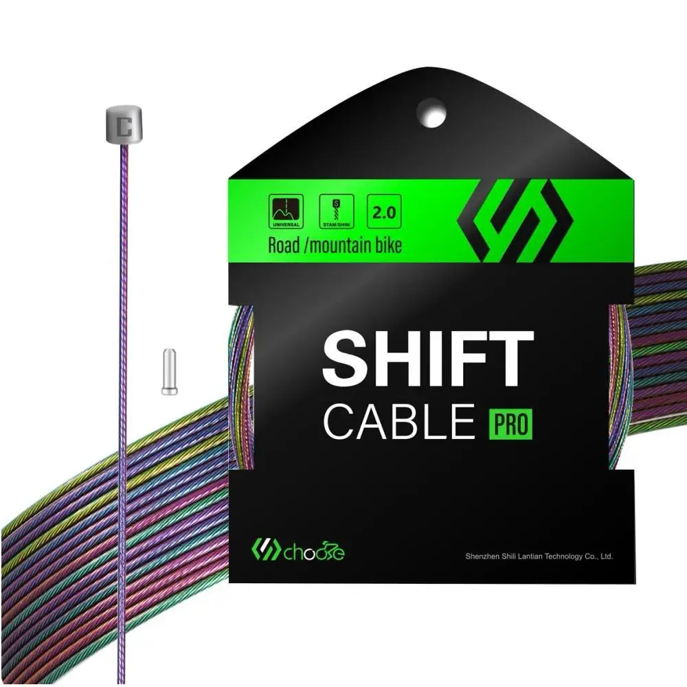 For Shimano SRAM Universal Bicycle Shift Cable, Rainbow Color, MTB Road ...