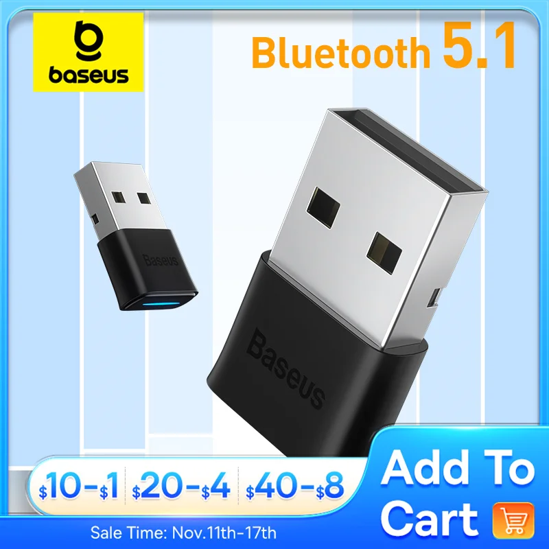 Baseus-usb-adaptador-bluetooth-dongle-5-1-receptor-transmissor-para-pc ...