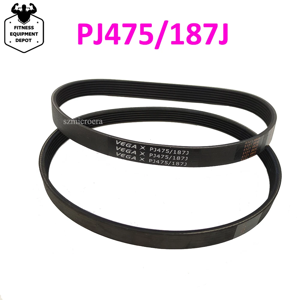 VEGA V-Belt PJ475 187J 3/4/5/6/7 Ribs Treadmill Motor Belt Rubber Multi ...
