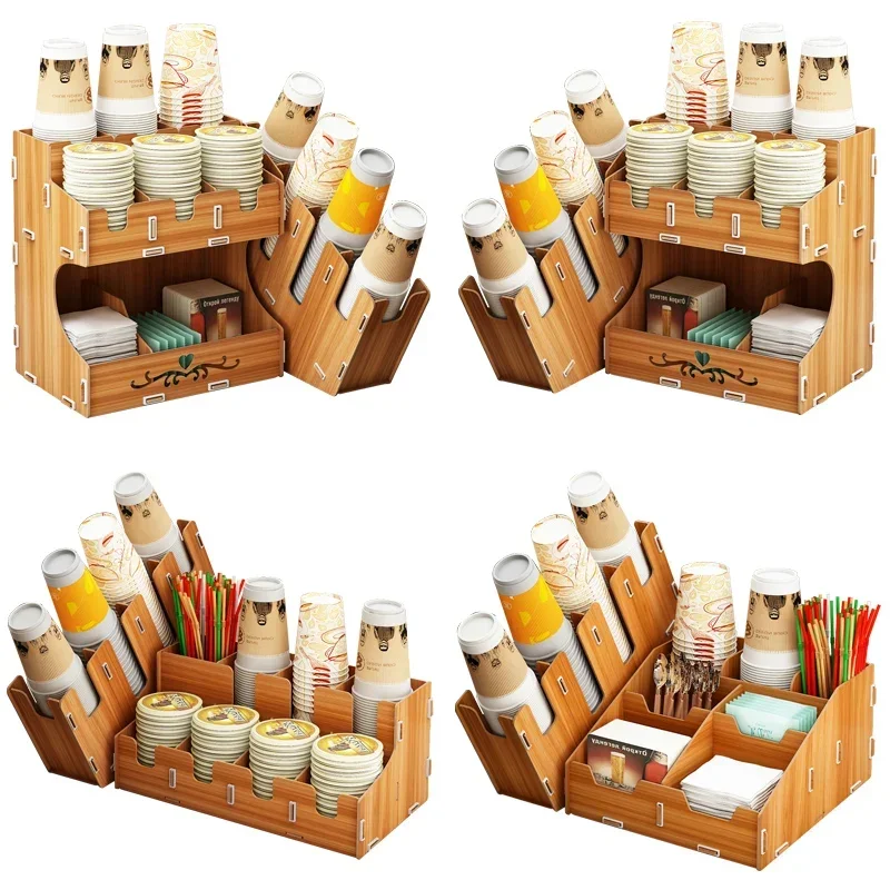 Bar-Desktop-Multifunctional-Cup-Holder-for-Commercial-Use-Disposable ...