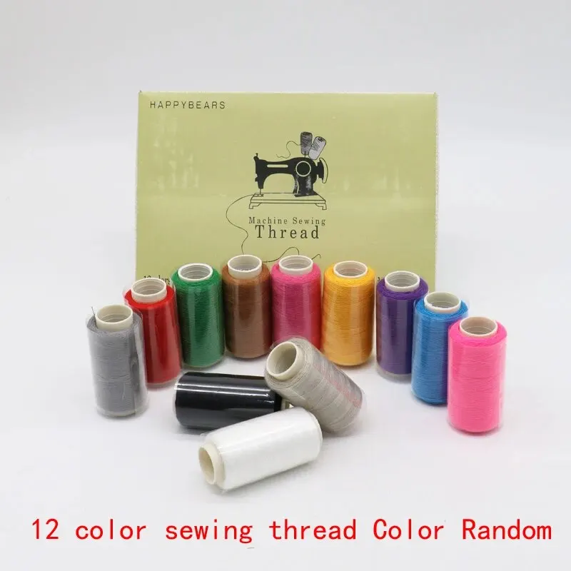 12color-Polyester-Sewing-Thread-260yards-Soft-Multifunctional-Bobbin ...
