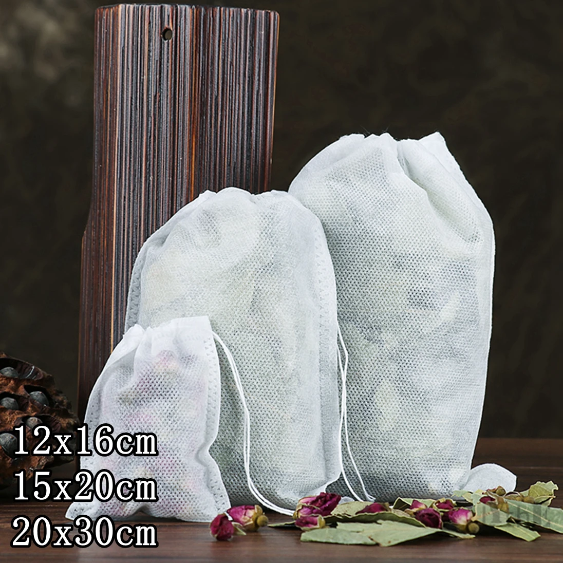 100Pcs-Large-Disposable-Teabags-Tea-Filter-Infusers-15x20-20x30cm-Empty ...