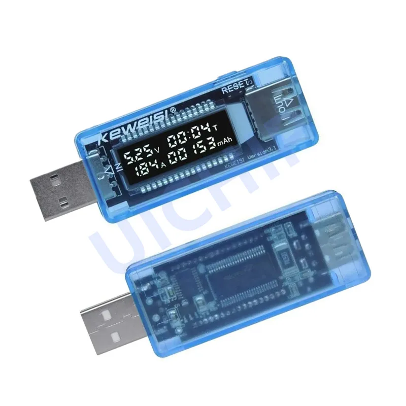 배터리저전압경보 Usb 전류 전압 용량 테스터 전압 전류 전압 감지 충전기 용량 테스터 미터 모바일 전력 감지기 배터리