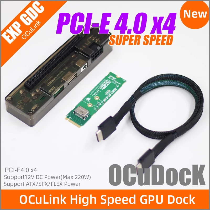 EXP-GDC-OCuLink-High-Speed-GPU-Dock-PCIe-4-0-x4-Mini-PC-Notebook-Laptop ...