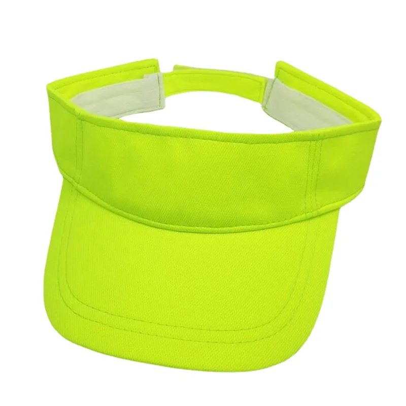 Orange-Lime-Mesh-Sun-Visor-Caps-Men-Women-Plain-Adjustable-Sport-Visors ...