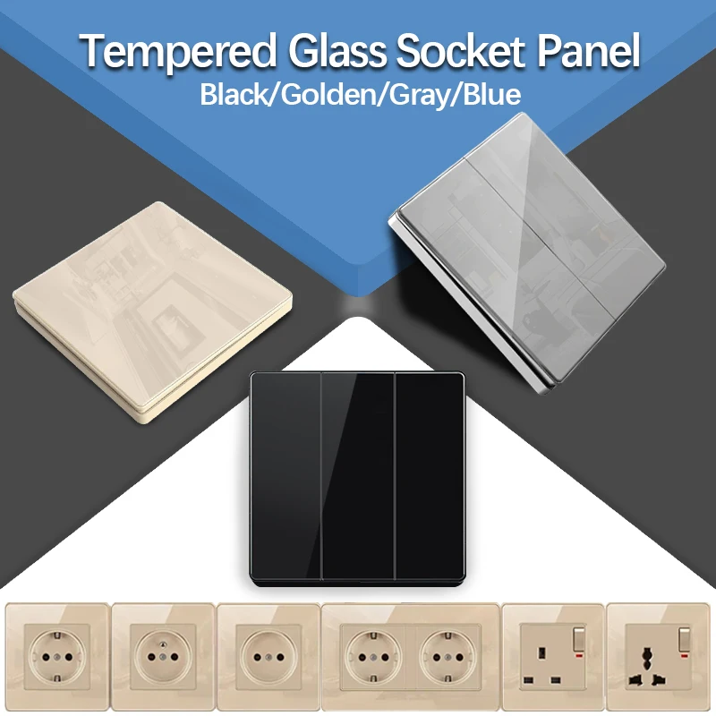 Type-86-Toughened-glass-wall-switch-socket-panel-light-switch-EU-French ...