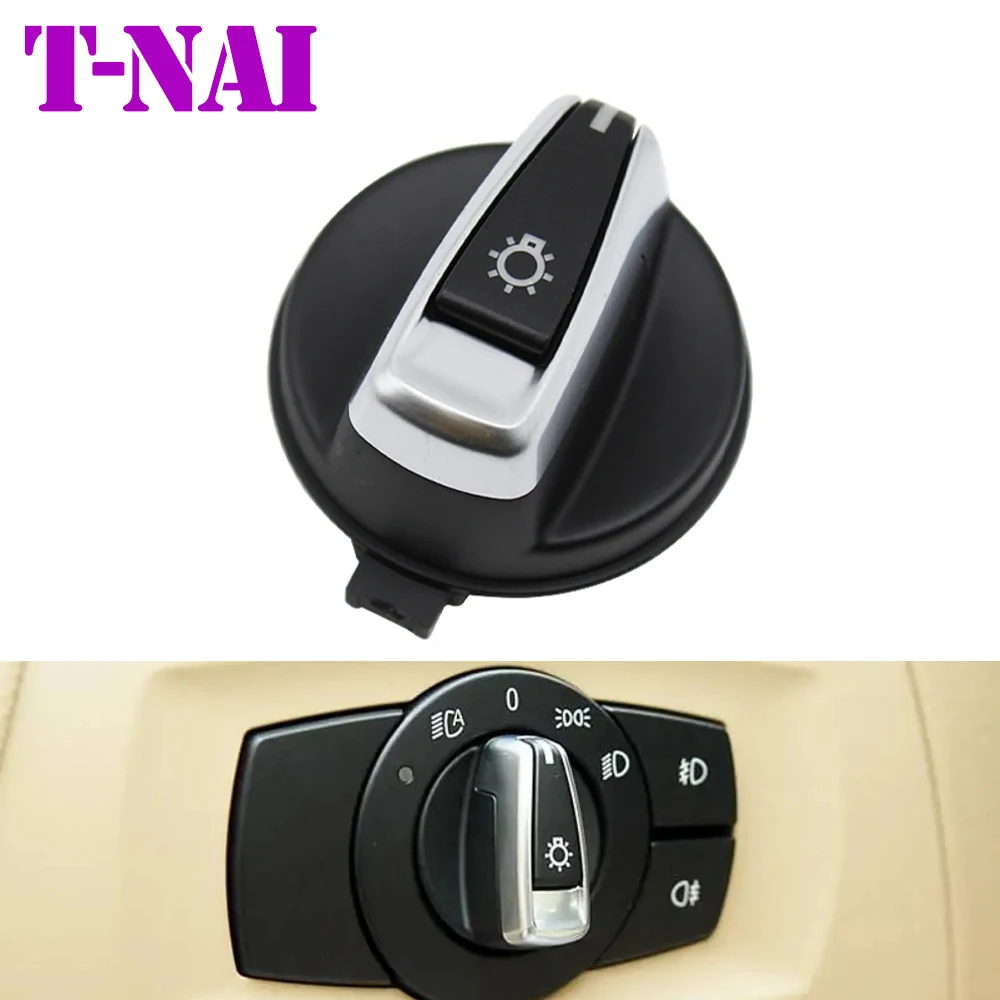 Car-AUTO-Headlamp-Front-Headlight-Switch-Rotary-Button-Cover-For-BMW-1 ...