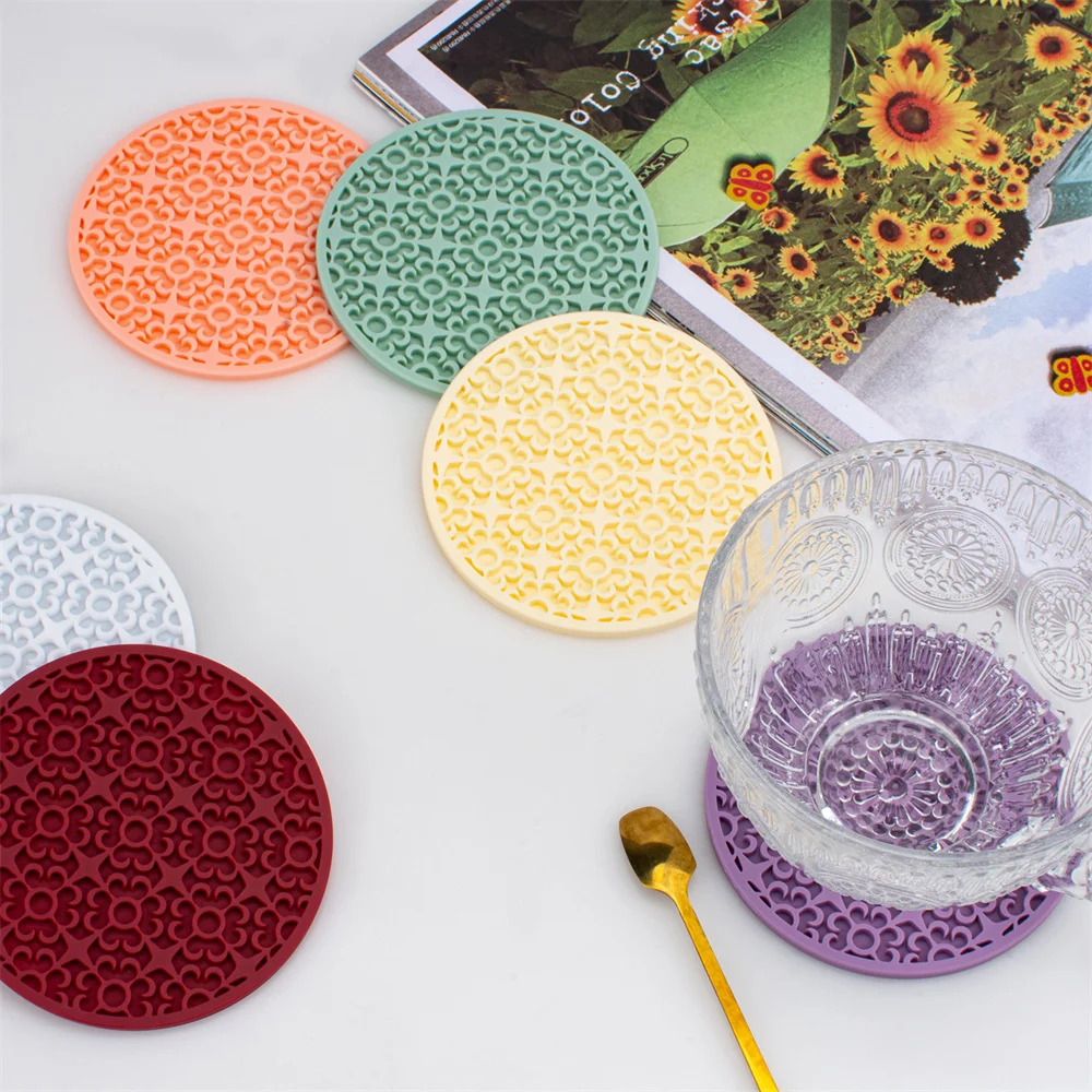 Coaster-Easy-To-Clean-High-Temperature-Resistant-Silica-Gel-Insulation ...