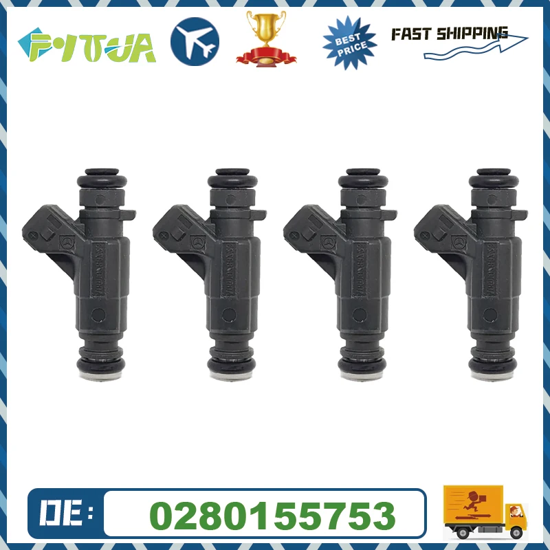4pcs Fuel Injector 0280155753 A0000788723 For Mercedes-Benz A-Class ...