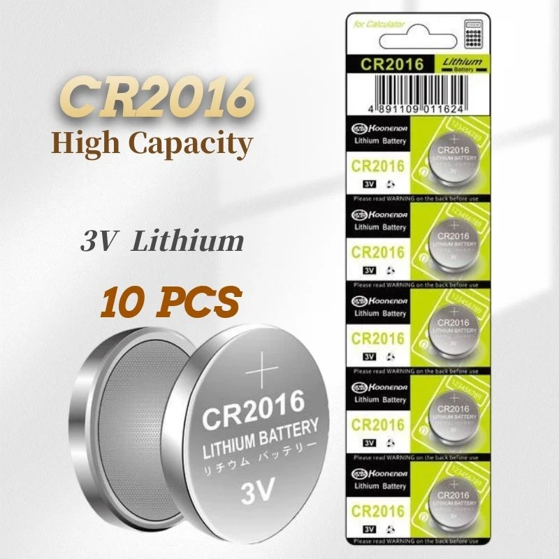 5/10/15/20Pcs 3V CR2016 Button Batteries LM2016 BR2016 DL2016 Cell Coin Lithium Battery For ...