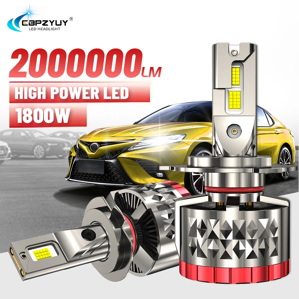 CBPZYUY-1800W-H7-LED-Car-Lights-Canbus-2000000LM-9054-CSP-LED-Lamp-for ...