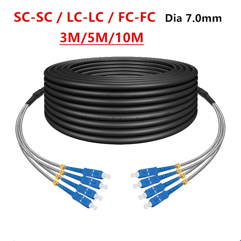 Outdoor-Fiber-Optic-Cable-Single-Mode-4-Core-Waterproof-and-Tensile ...