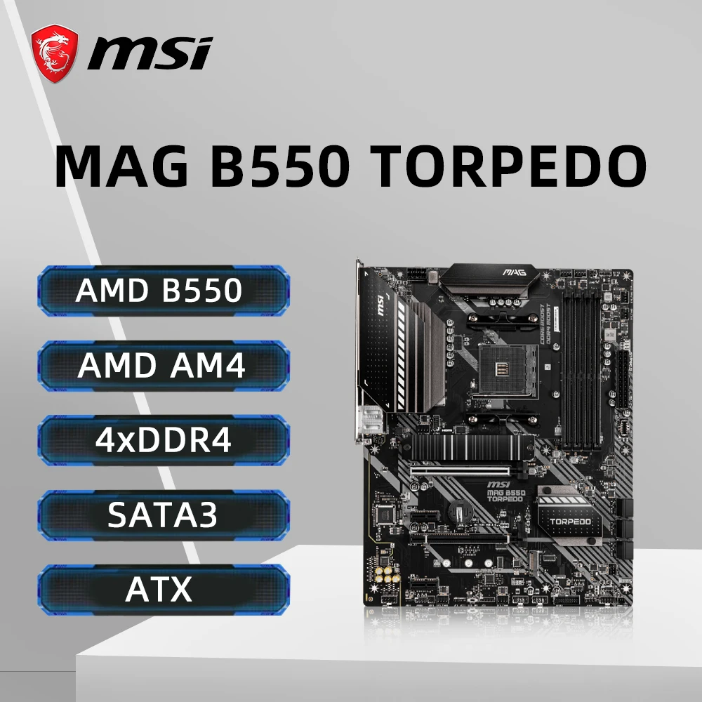 MSI-MAG-B550-TORPEDO-Motherboard-Support-Ryzen-5-5600-5600G-R7-5700X ...
