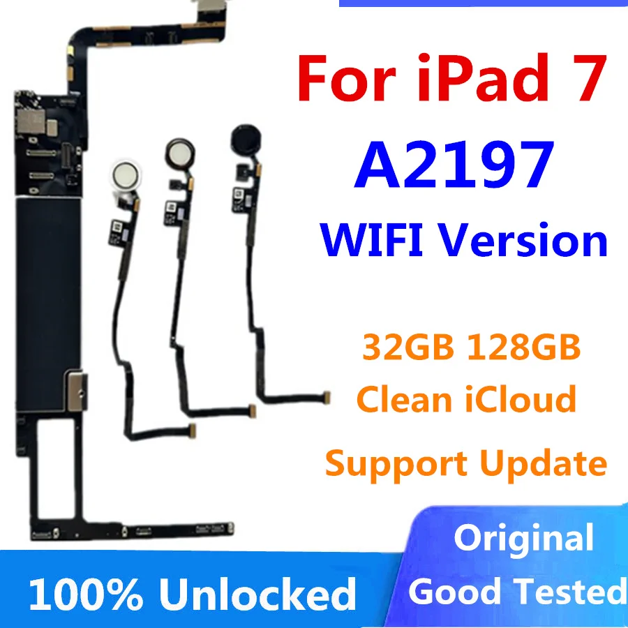 A2197-Motherboard-For-iPad-7-Support-UPdate-WiFi-Version-Original ...