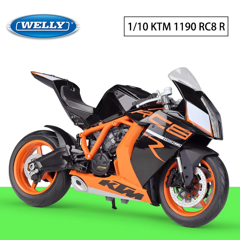WELLY-1-10-KTM-1190-RC8-R-Model-Car-Simulation-Alloy-Metal-Toy ...