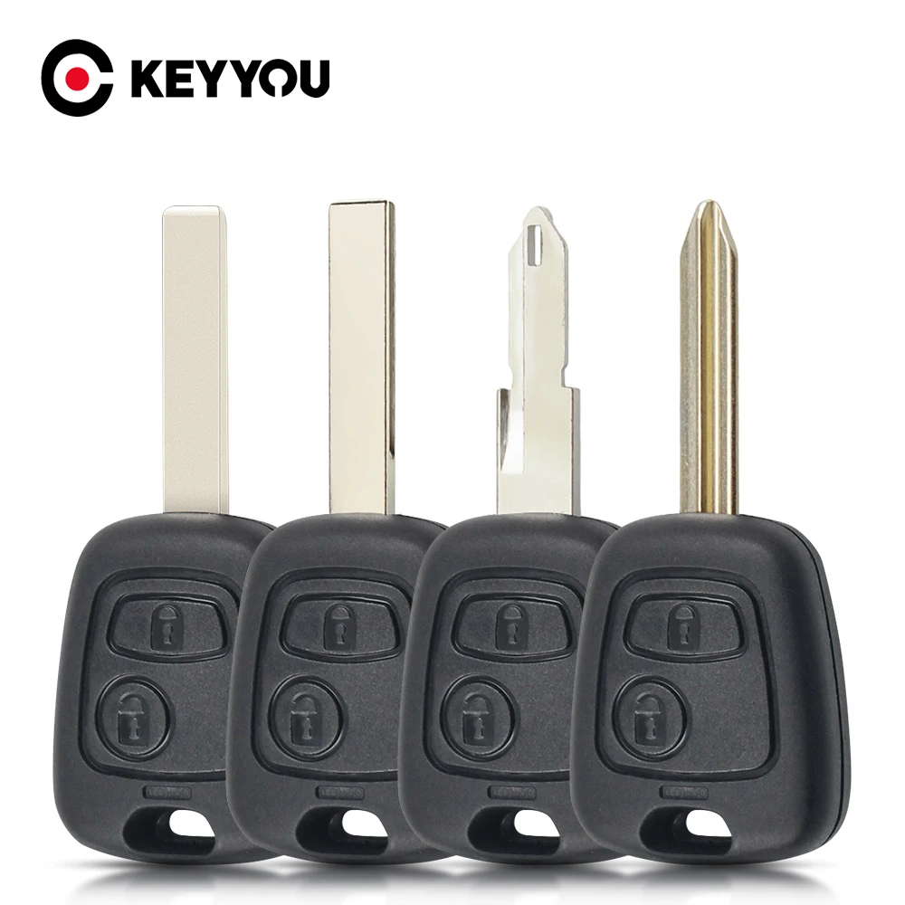 KEYYOU for Peugeot 106 206 306 406 Key Shell 2 Button NE73/VA2/HU83/SX9 ...