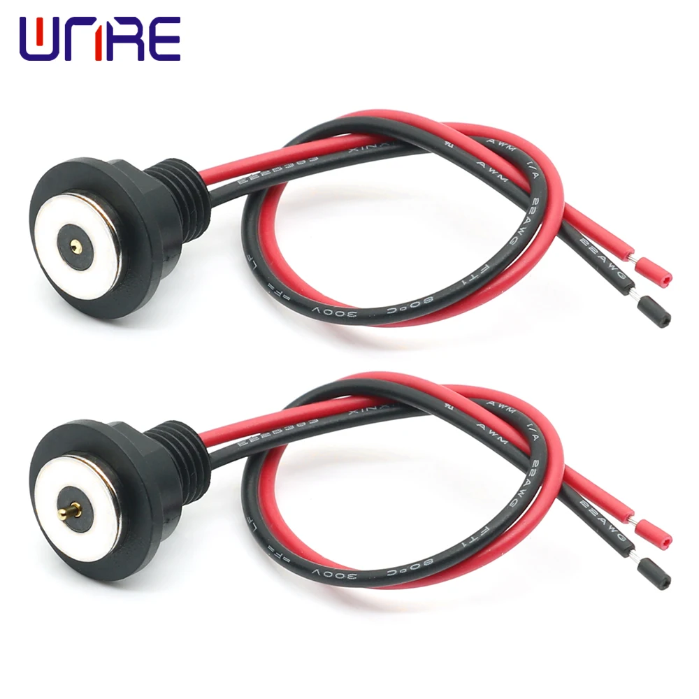 New Magnet Connector Circular Male Female DC Power Socket Screw Thread ...