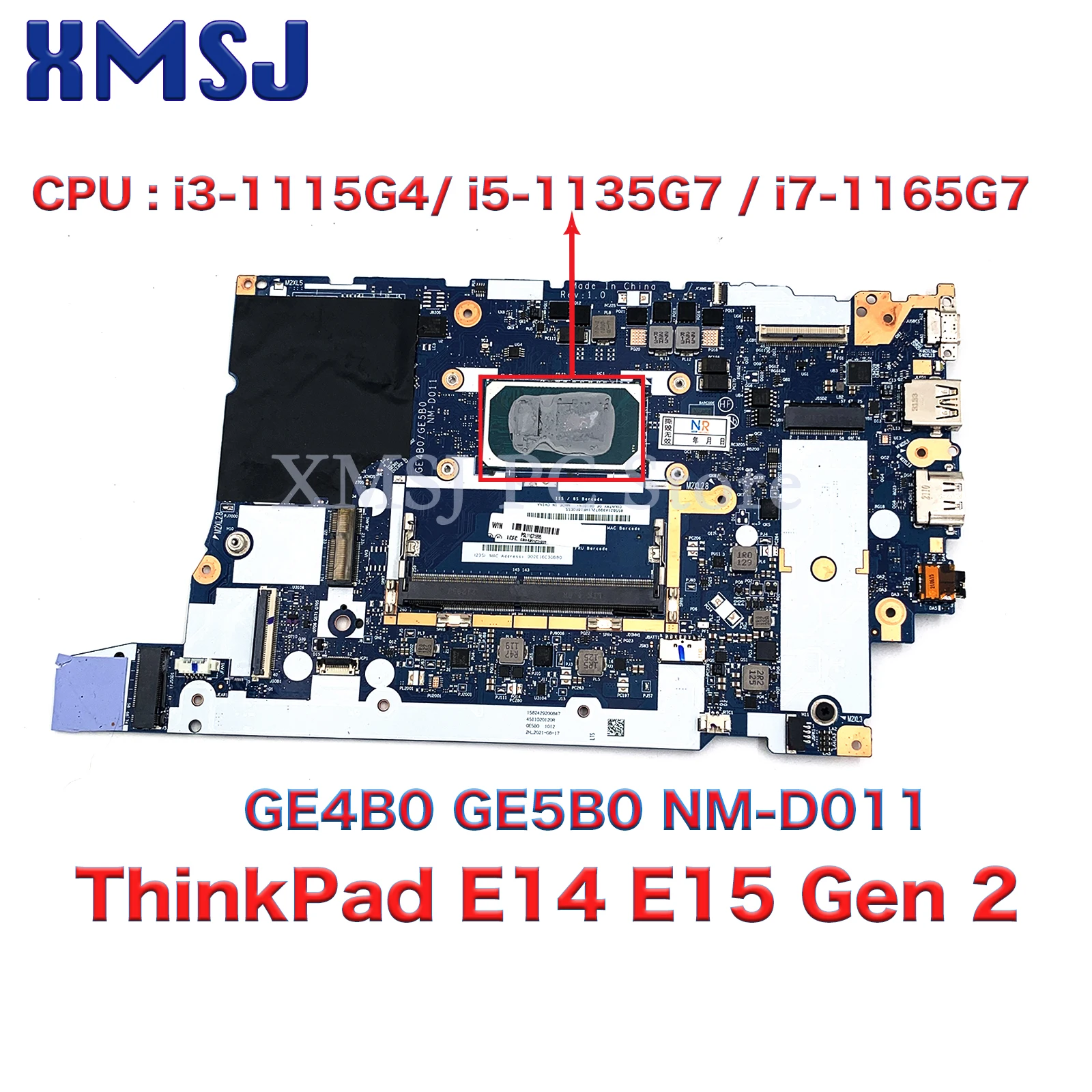 For-LENOVO-Thinkpad-E14-E15-Gen-2-Laptop-Motherboard-GE4B0-GE5B0-NM ...