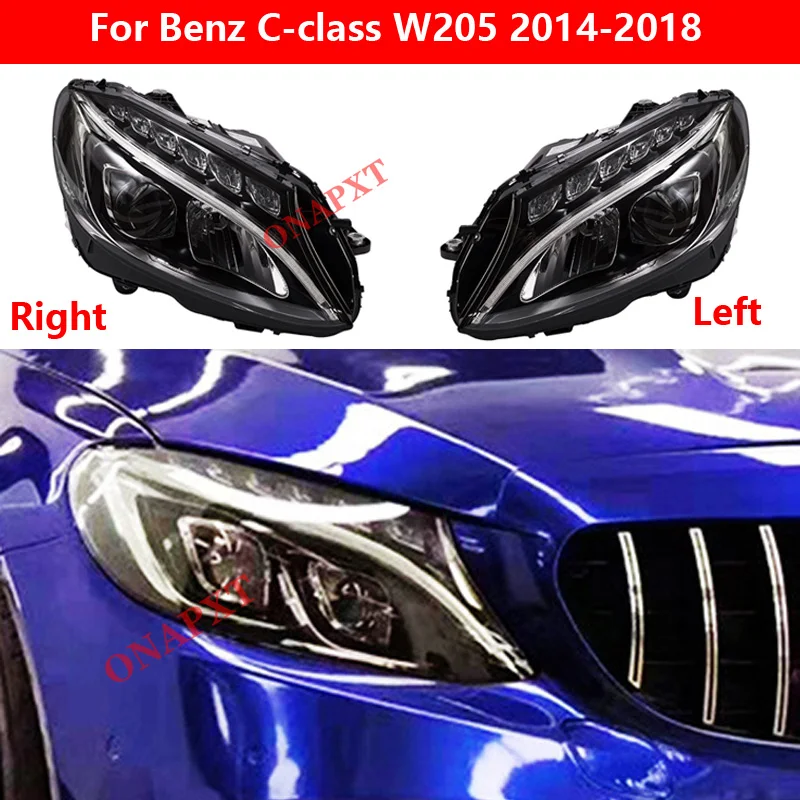 For-Benz-C-class-W205-2014-2018-C200-C260-Car-Front-LED-Headlight ...