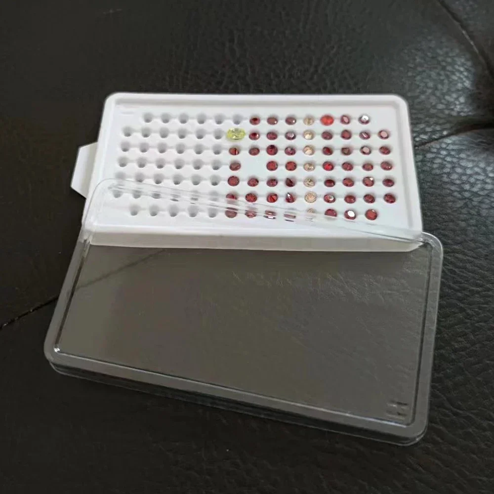 Simple-Style-100-Grid-Diamond-Storage-Box-Gemstone-Jewelry-Display-Case ...