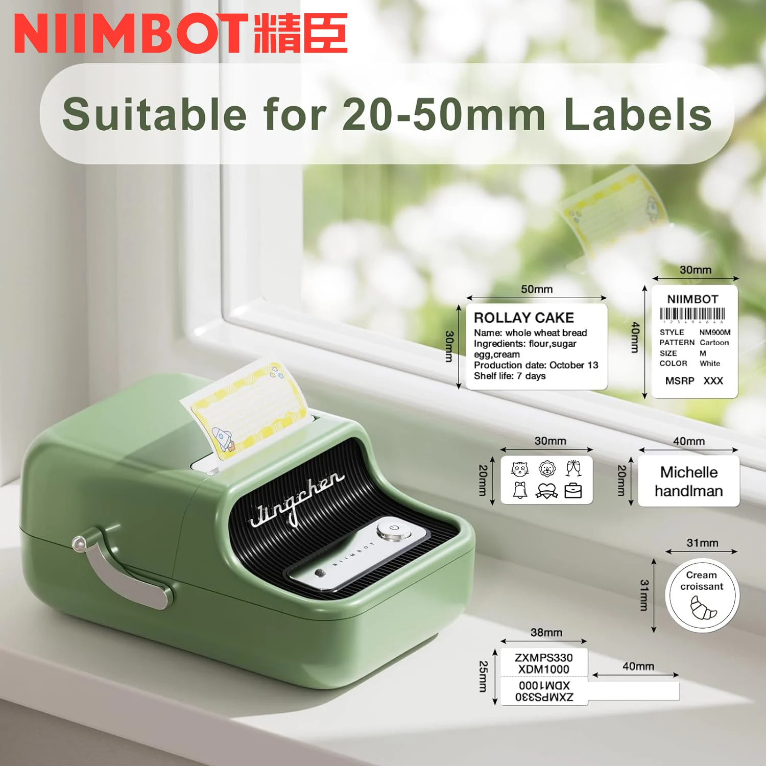 Niimbot-B21-B1-Thermal-Adhesive-Label-Printer-Mini-Printer-Portable ...