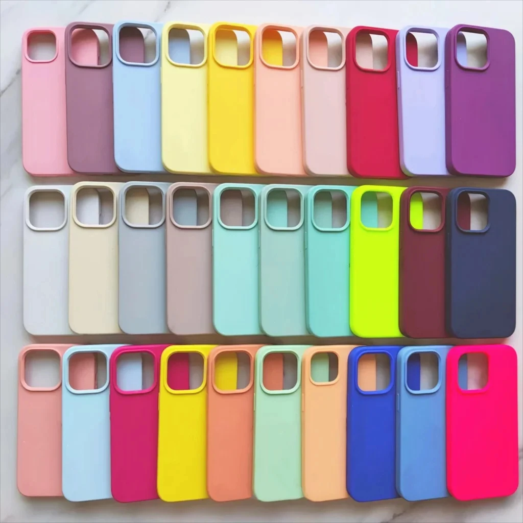Luxury-For-Apple-Original-Silicone-Phone-Case-For-iPhone-15-13-12-11-14 ...