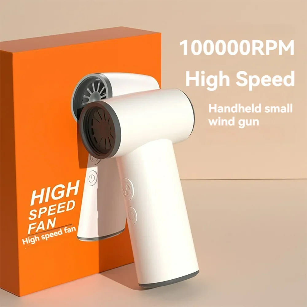 100000RPM Brushless Mini Turbo Jet Fan Air Blaster 3300mAh Wireless Air ...