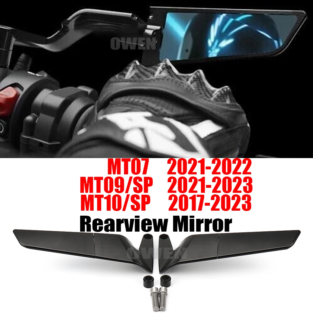For-YAMAHA-MT07-MT09-MT09SP-MT10-MT10SP-Motorcycle-Stealth-Mirrors-Wind ...