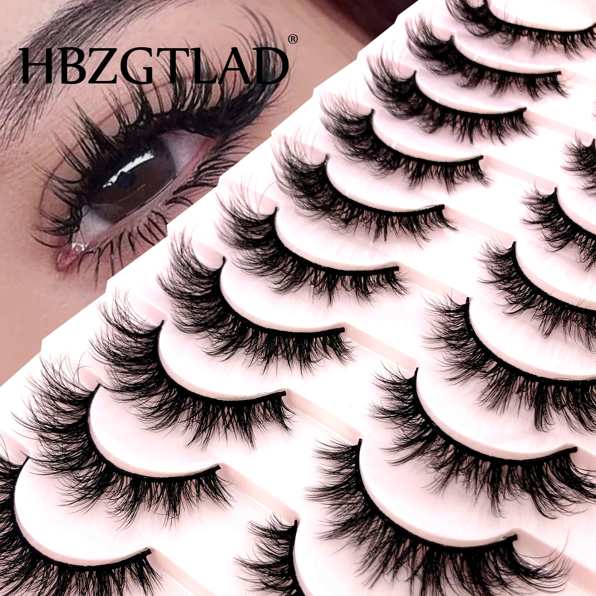 New-10-Pairs-3D-Faux-Mink-Eyelashes-Natural-Thick-Long-False-Eyelash ...