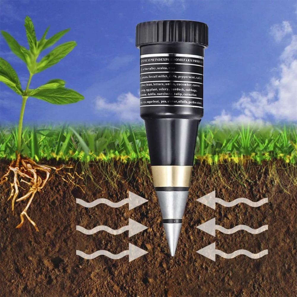 Soil Tester Accurate PH Instrument Hygrometer Monitor Waterproof Probe ...