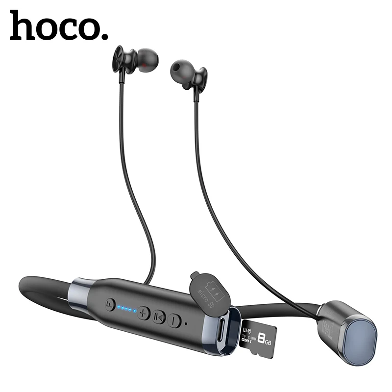 HOCO Neck Band Bluetooth 5.3 Magnetic Sports Runnung Earphones Support ...