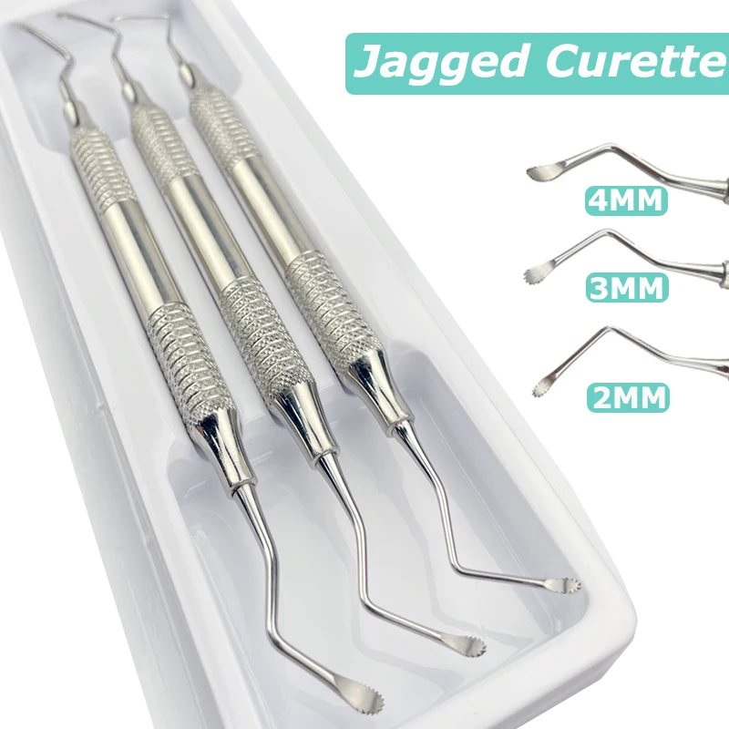 Dental-Jagged-Curette-Professional-Implant-Instrument-Tools-Stainless ...