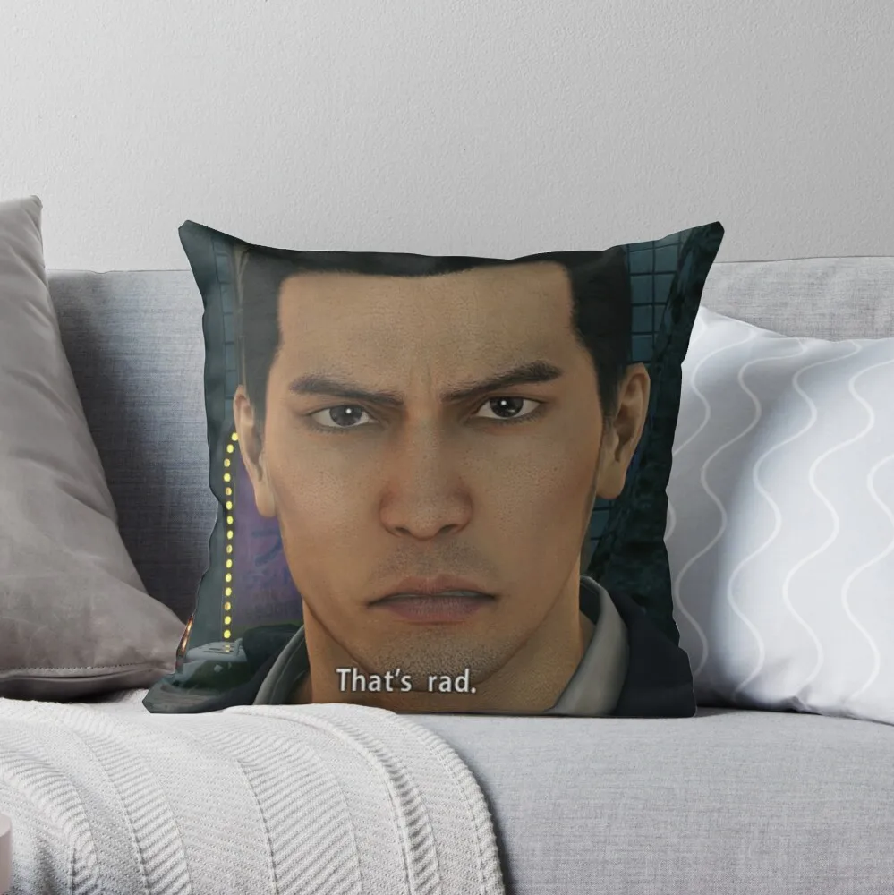 Yakuza-Kiryu-That-s-rad-Throw-Pillow-Decorative-Cushions-For-Living ...