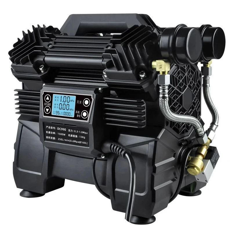 Brushless-Mute-Air-Compressor-Pump-Small-220V-Permanent-magnet-variable ...