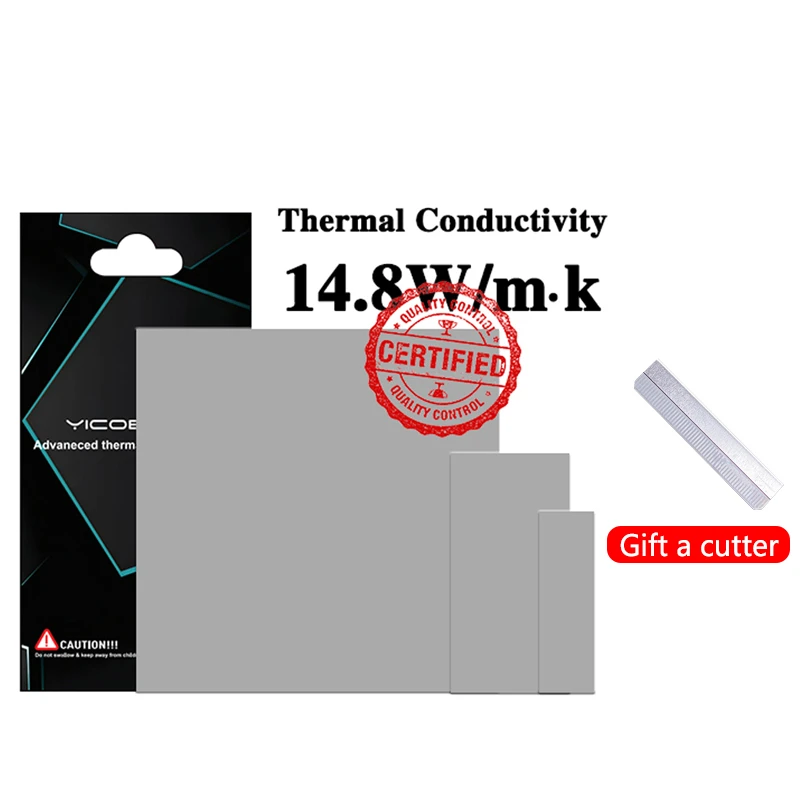 Real 14.8W/mk Heat Conducting Thermal Pad For Computer Laptop GPU VGA ...