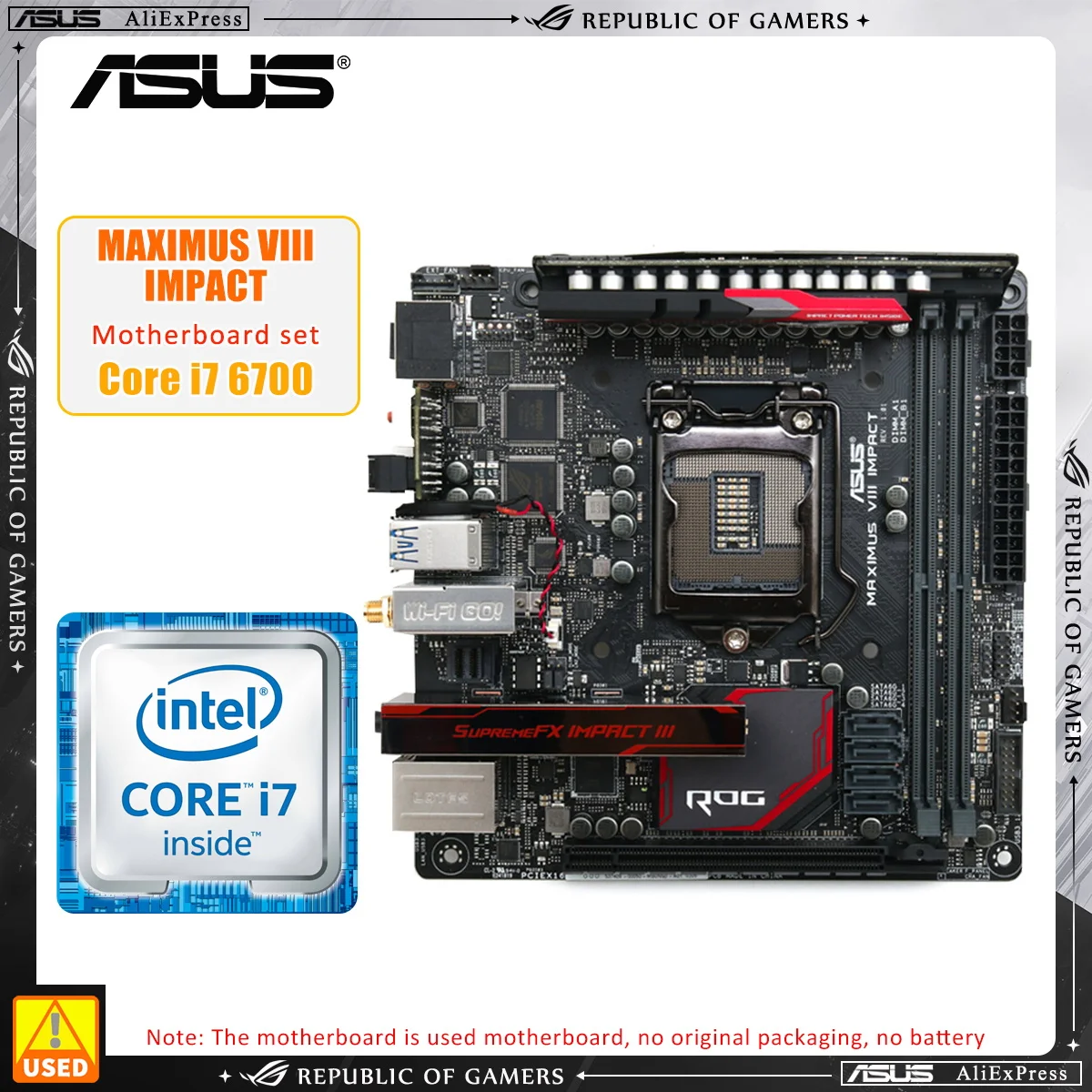Asus-Rog-MAXIMUS-VII-Impacto-Kit-Motherboard-I7-6700-Intel-Z170-LGA ...